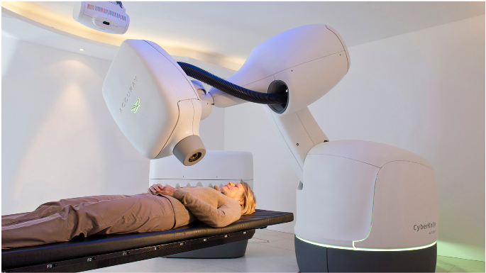 Accuray Cyberknife designed and engineered by Speck a medical device engineering company